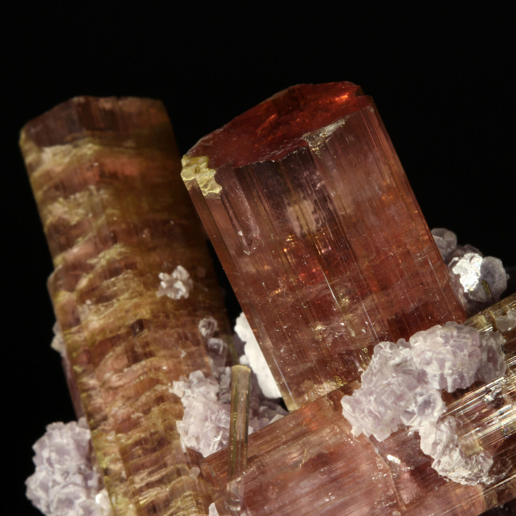 ELBAÍTA com Lepidolita, Variedade: RUBELITA – MM Gerdau Tainacan